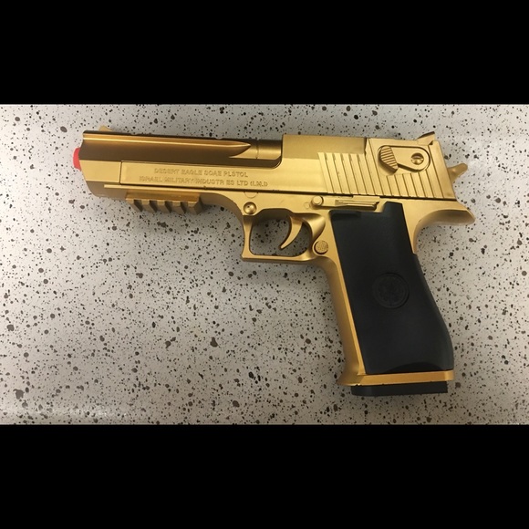 desert eagle | Toys | Toy Gun Soft Bullets Shell With Magazine Gold Desert Eagle 5cal | Poshmark